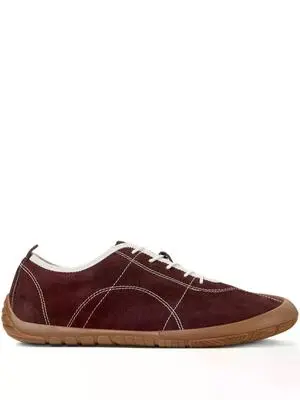 Camper Peu Path Lace-up Suede Sneakers - Red