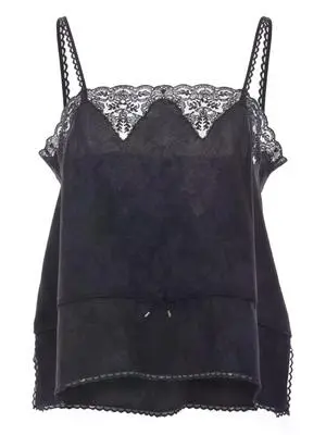Chloé Lace-detail V-neck Top