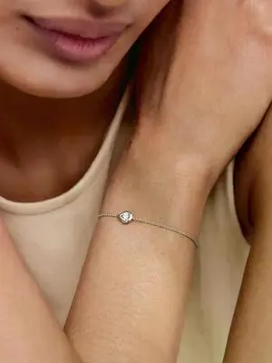 Monica Vinader Pear Diamond Bracelet