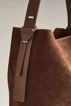 MELIE BIANCO Ezra Faux-suede Tote - Brown