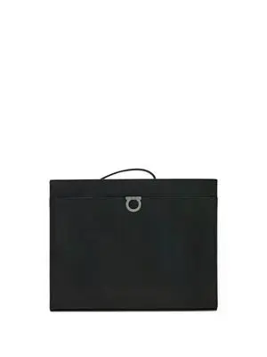 FERRAGAMO Gancini Clutch Bag - Black