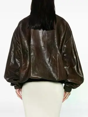 Magda Butrym Leather Bomber Jacket