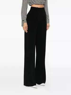 Elisabetta Franchi Pleated Wide-leg Trousers