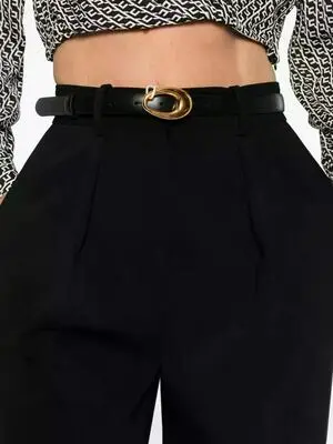 Elisabetta Franchi Pleated Wide-leg Trousers