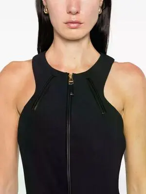 Elisabetta Franchi Zip-front Halterneck Jumpsuit