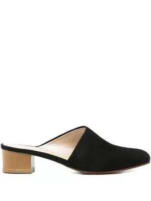 ANNE THOMAS 50mm Block-heel Mules