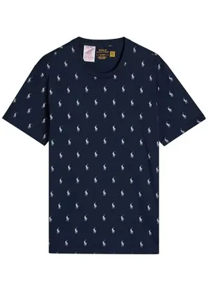 Ralph Lauren Logo-print Cotton Pyjama T-shirt - Navy