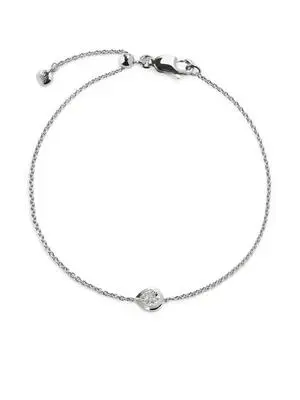 Monica Vinader Pear Diamond Bracelet - Silver