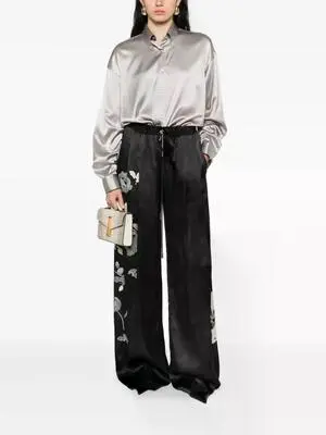 Ermanno Scervino Button-down Satin Shirt - Grey