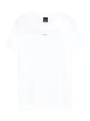 Pinko Logo-print Cotton T-shirt - White