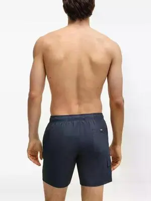 BOSS Logo-embroidered Swim Shorts
