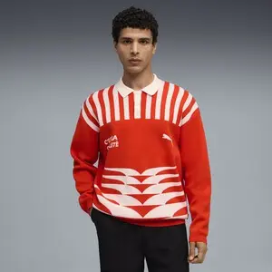 PUMA Neverworn Vi Collared Sweater - Red