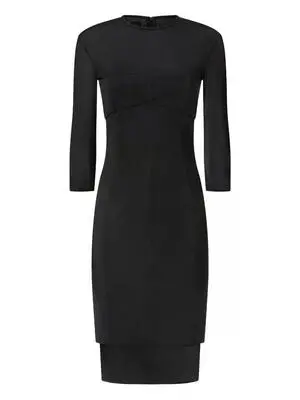 Pinko Layered-hem Midi Dress