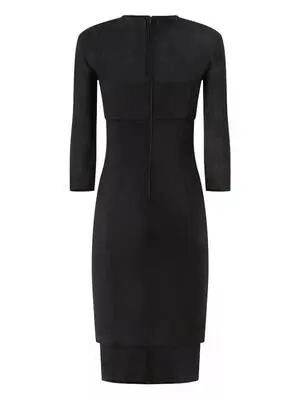 Pinko Layered-hem Midi Dress