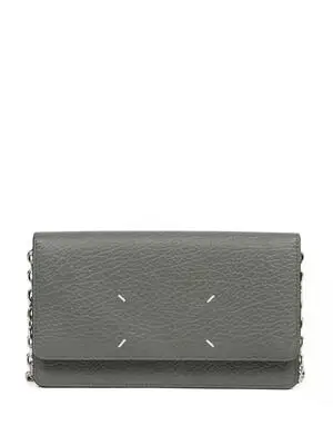 MAISON MARGIELA Leather Wallet Chain - Grey