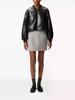 Pinko Raglan Sleeve Bomber Jacket - Black