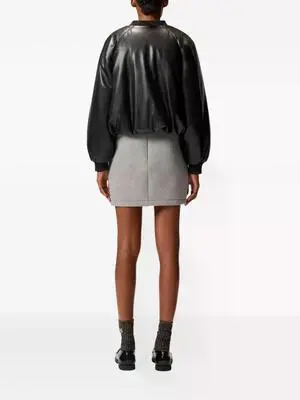 Pinko Raglan Sleeve Bomber Jacket - Black