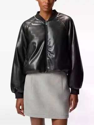 Pinko Raglan Sleeve Bomber Jacket - Black