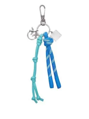 Pinko Rope-detail Keyring - Blue