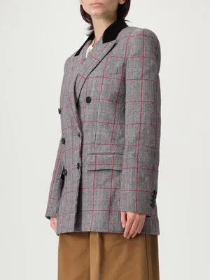 Chloé Double Breasted Checked Jacket