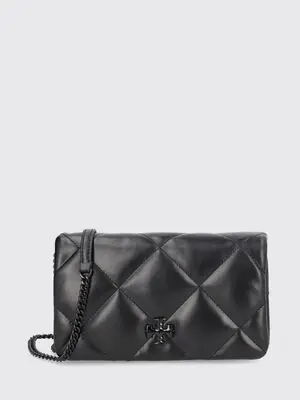 Tory Burch Kira Quilted Leather Mini Bag With Double T Logo And Chain Strap