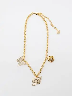 Blumarine Jewel Necklace - Gold