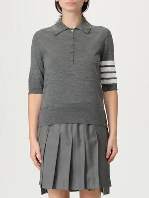 Thom Browne Four-bar Polo Shirt