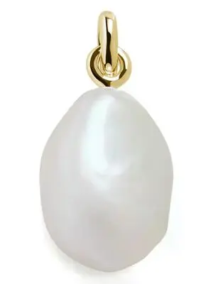 Monica Vinader 14k Yellow Baroque Pearl Pendant - Gold