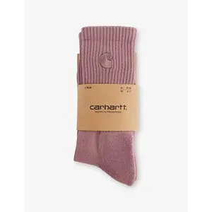 Carhartt Work In Progress Brand-embroidered Stretch-cotton Blend Socks - Daphne