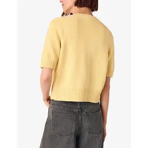 Whistles Button-down Cotton Cardigan