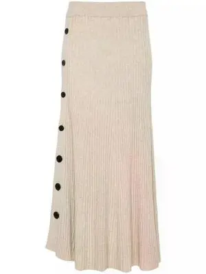 Eric Bompard Buttoned Maxi Skirt