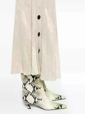 Eric Bompard Buttoned Maxi Skirt