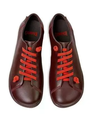 Camper Peu Cami Leather Lace-up Sneakers - Red