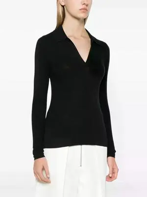 Eric Bompard Knitted Cashmere Polo Top