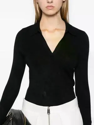 Eric Bompard Knitted Cashmere Polo Top