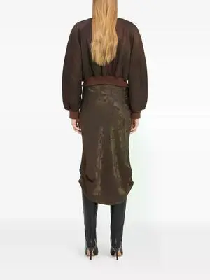 MAISON MARGIELA Button-up Bomber Jacket - Brown