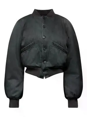 MAISON MARGIELA Cropped Bomber Jacket - Black