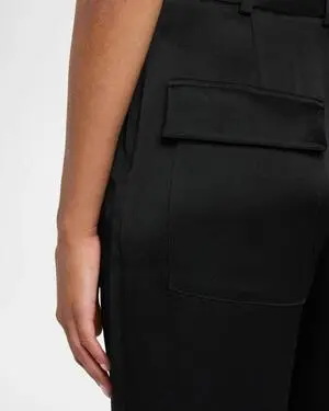 Lapointe Mid-rise Doubleface Satin Pants
