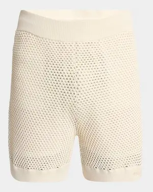 Givenchy Mesh Knit Shorts - Ecru