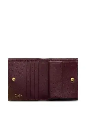 Prada Small Leather Wallet - Red