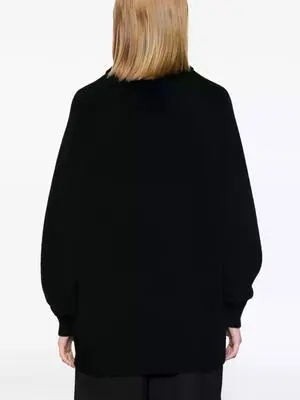 Eric Bompard Hammer-sleeve Round-neck Cashmere Sweater