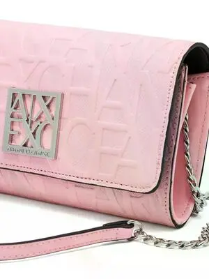 Armani Exchange Embossed Logo Foldover Purse