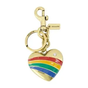 COACH Heart Keyring - Multicolor