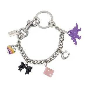 COACH Motif Chain Keyring Multicolor