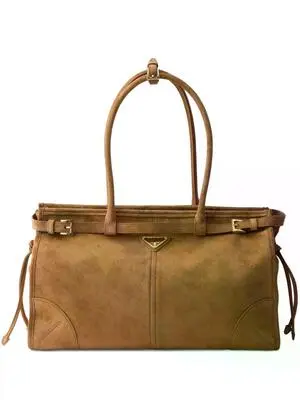 Prada Large Bonnie Tote Bag - Brown