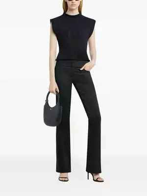 COURREGES Cropped Sleeveless Jumper - Black