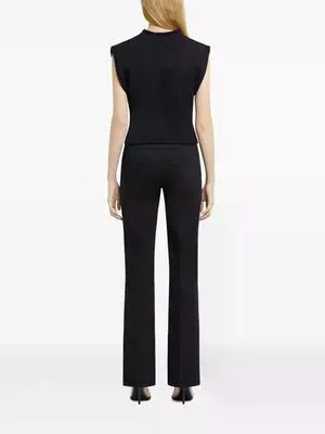 COURREGES Cropped Sleeveless Jumper - Black