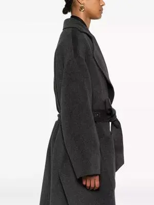 Nanushka Belted Wool Coat