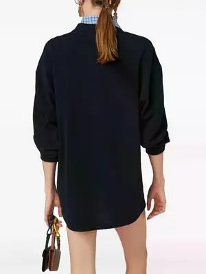 Miu Miu Logo-embroidered Piqué Polo Shirt