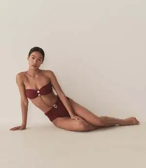 DÔEN Riva Bikini Top - Deep Sumac